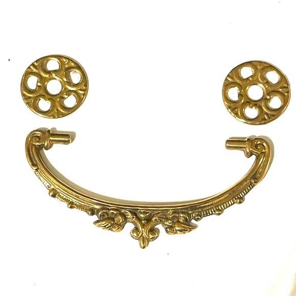Accents | Victorian Cast Brass Floral Bail Pull Handle | Poshmark
